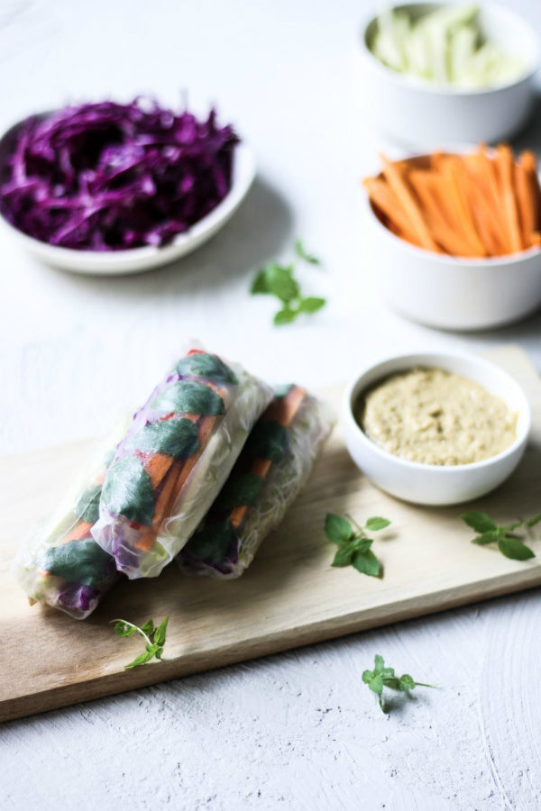 Pork and Apple Rice Paper Rolls with Sunflower Tamari Sauce – Cobram ...